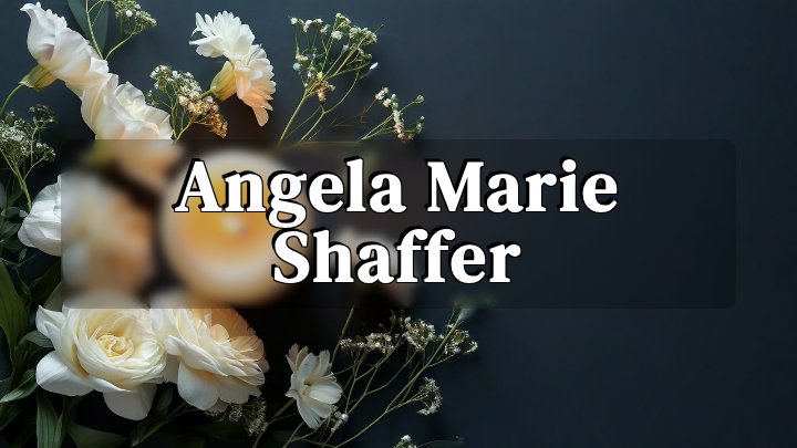 Angela Marie Shaffer, Beloved Mother and Community Member, Passes Away ...