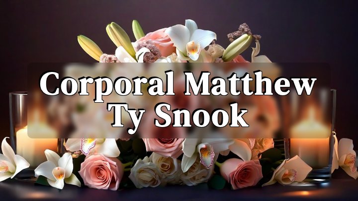 Corporal Matthew Ty Snook, Dedicated Delaware State Trooper, Remembered ...