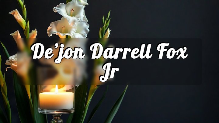 De’Jon Darrell Fox Jr, 19-Year-Old KSU Student, Tragically Killed in ...
