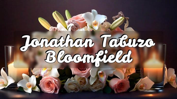 Jonathan Tabuzo Bloomfield, Cherished Community Member and Dedicated Professional, Passes Away ...