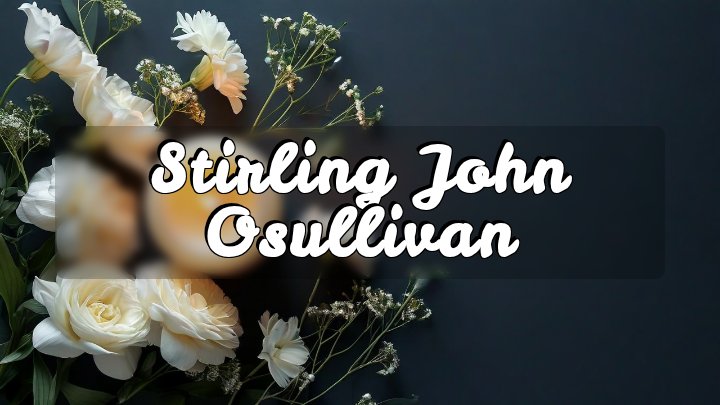 Stirling John O’Sullivan, Beloved Charters Towers Man From Jumba ...