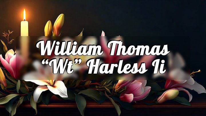 William Thomas "W.T." Harless II, Beloved Father and Husband, Passes ...